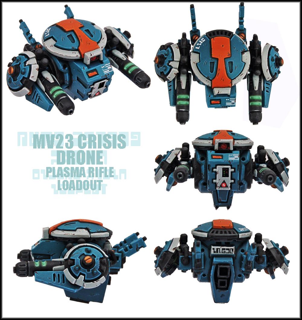 Battlesuit, Conversion, Drone, Drones, Plasma Rifle, Tau, Tau Empire, Warhammer 40,000 ...